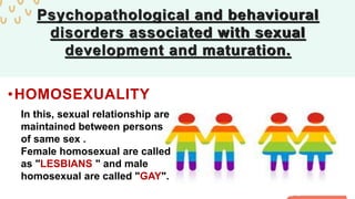 Sexual Disorder ( MENTAL HEALTH NURSING) | PPTX
