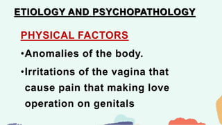 Sexual Disorder ( MENTAL HEALTH NURSING) | PPTX