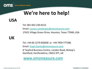 Oms Project Tools And Services Overview | PPT