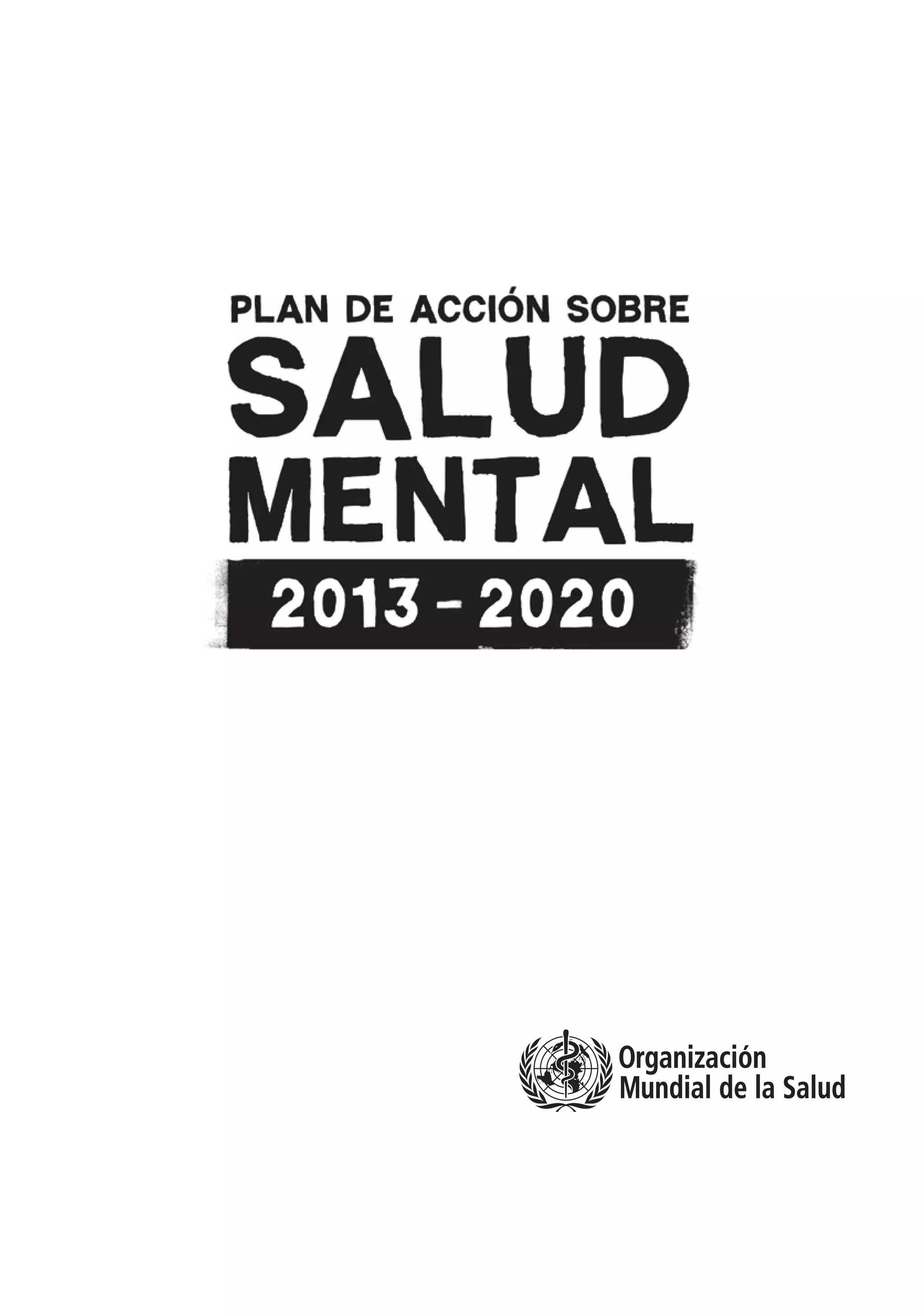 PLAN DE ACCIÓN EN SALUD MENTAL DE LA OMS | PDF