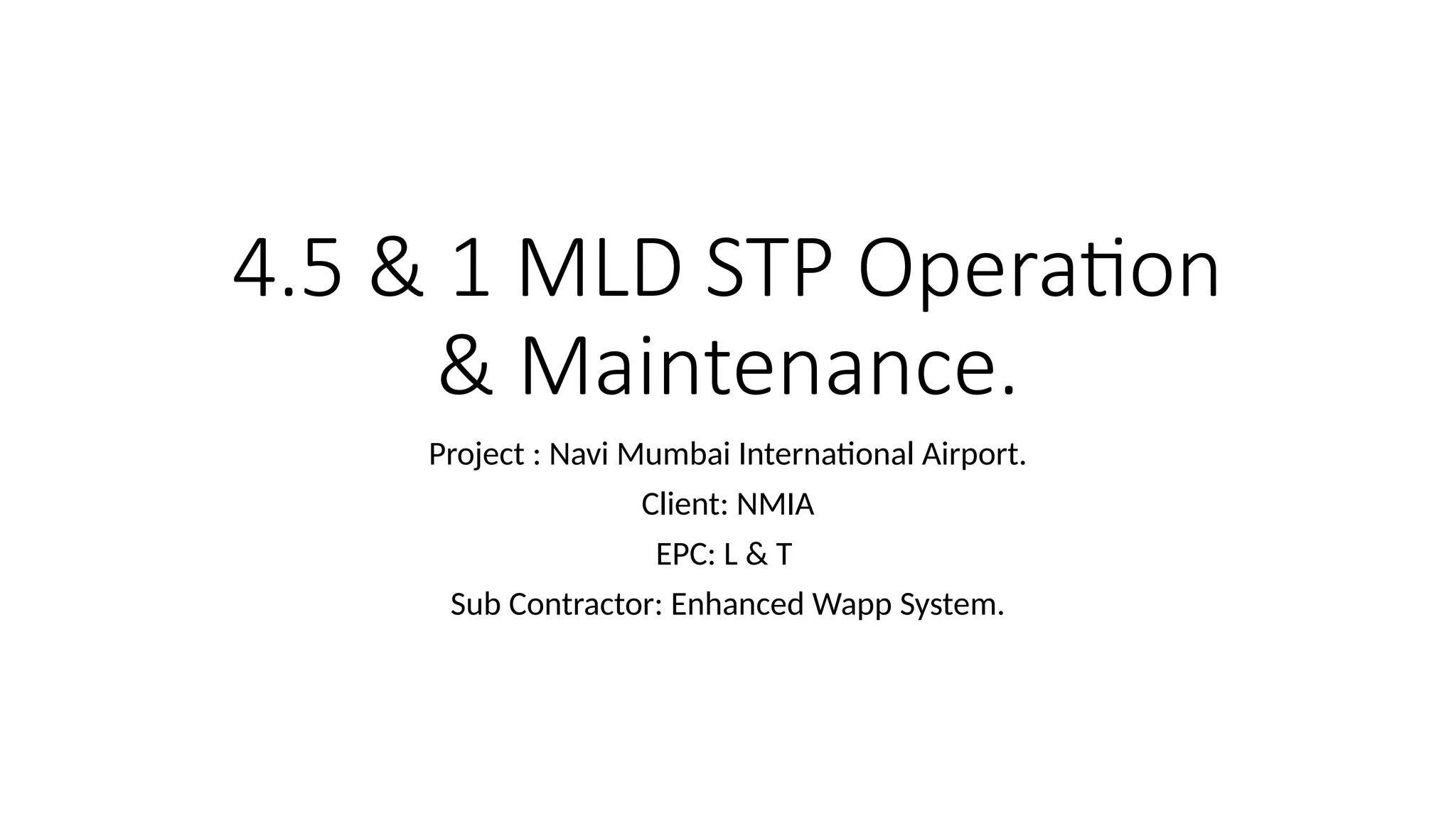 Introduction to STP : Purpose of sewage treatment , Overview of ...