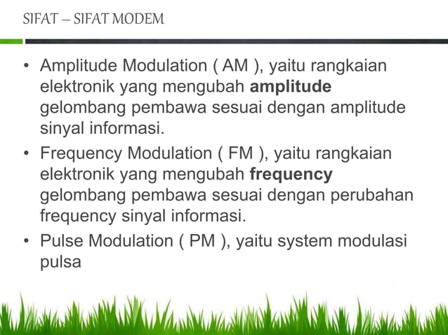 Penjelasan Lengkap tentang modem | PPT