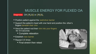 OMT cervical spine - osteopathy in the head and neck region | PPTX