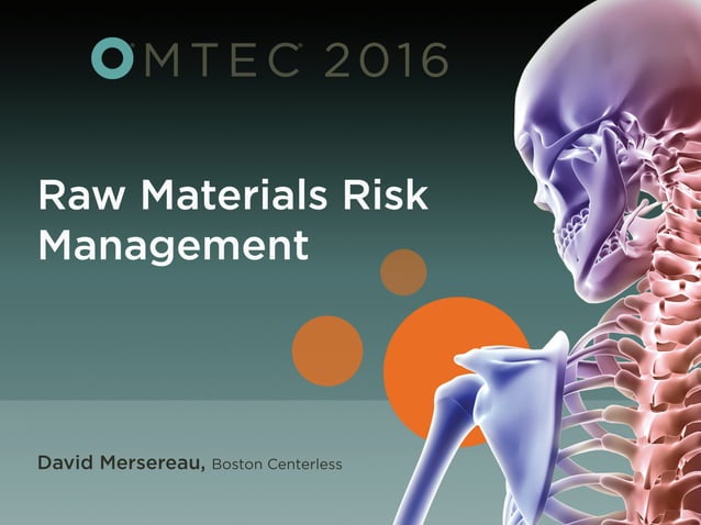 Raw Materials Risk Management | PPT
