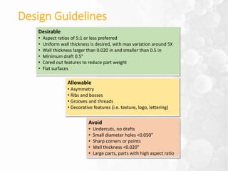 OMTEC 2016 Molding Considerations - Praxis Technology | PPTX