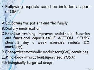 Optimal medical therapy in heart failure | PPT | Heart and ...