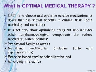 Optimal medical therapy in heart failure | PPT | Heart and ...