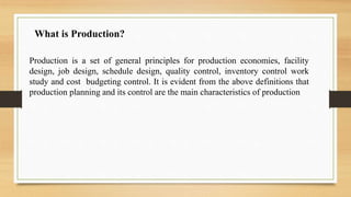 production process and operation management | PPT