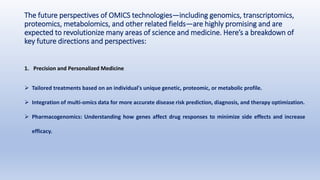 OM TO OMICS Dr.Kshirsagar Ravindra-Zoology | PDF