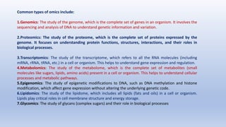 OM TO OMICS Dr.Kshirsagar Ravindra-Zoology | PDF