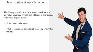 coordinate activities in the operation of an enterprise | PPTX