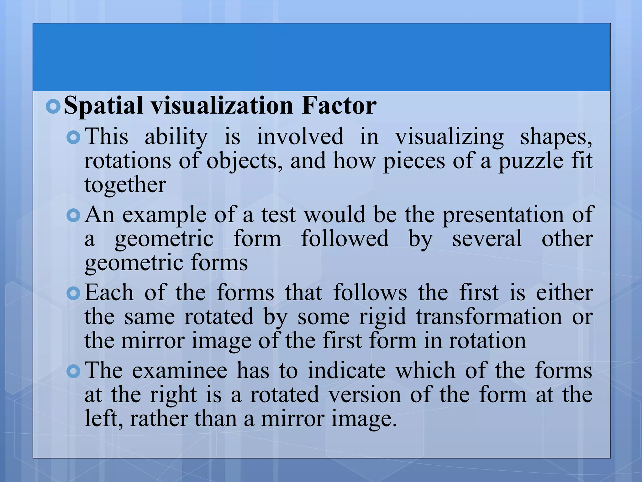 Thurston's Group Factor Theory | PPTX