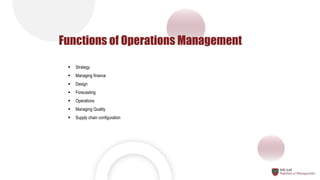 Introduction to Operations Management | PPT