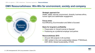 OMV Group Presentation - Corporate Milestones Business Segments and ...