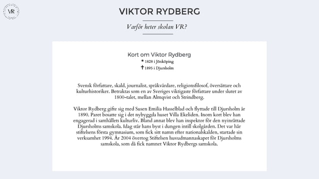Om Viktor Rydberg ... | PPTX