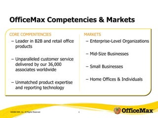 OfficeMax History | PPT