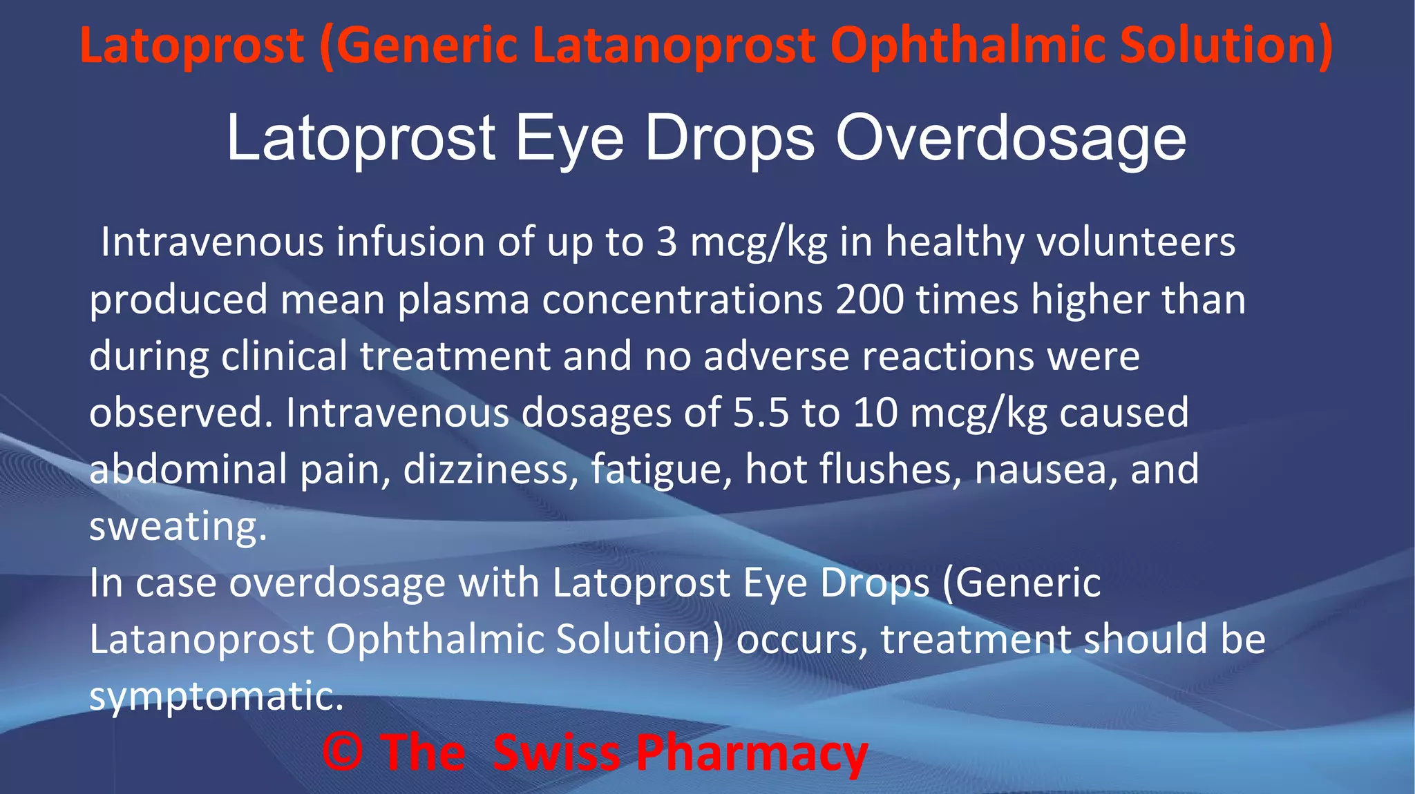 Latoprost Eye Drops (Generic Latanoprost Ophthalmic Solution) | PDF