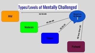 Intellectual diversities -Mentally Challenged | PPTX