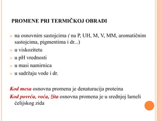 Termička obrada namirnica | PPT
