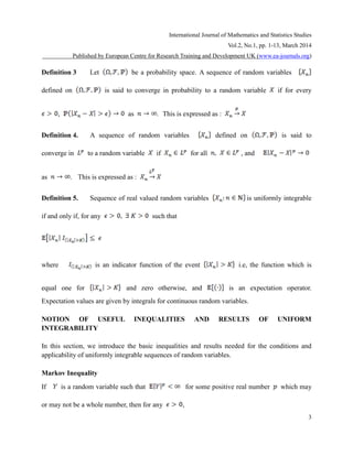 On a survey of uniform integrability of sequences of random variables | PDF