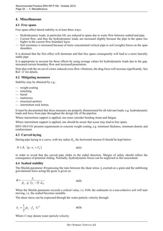 On bottom stability design of submarine pipelines | PDF