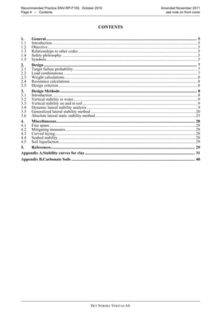 On bottom stability design of submarine pipelines | PDF