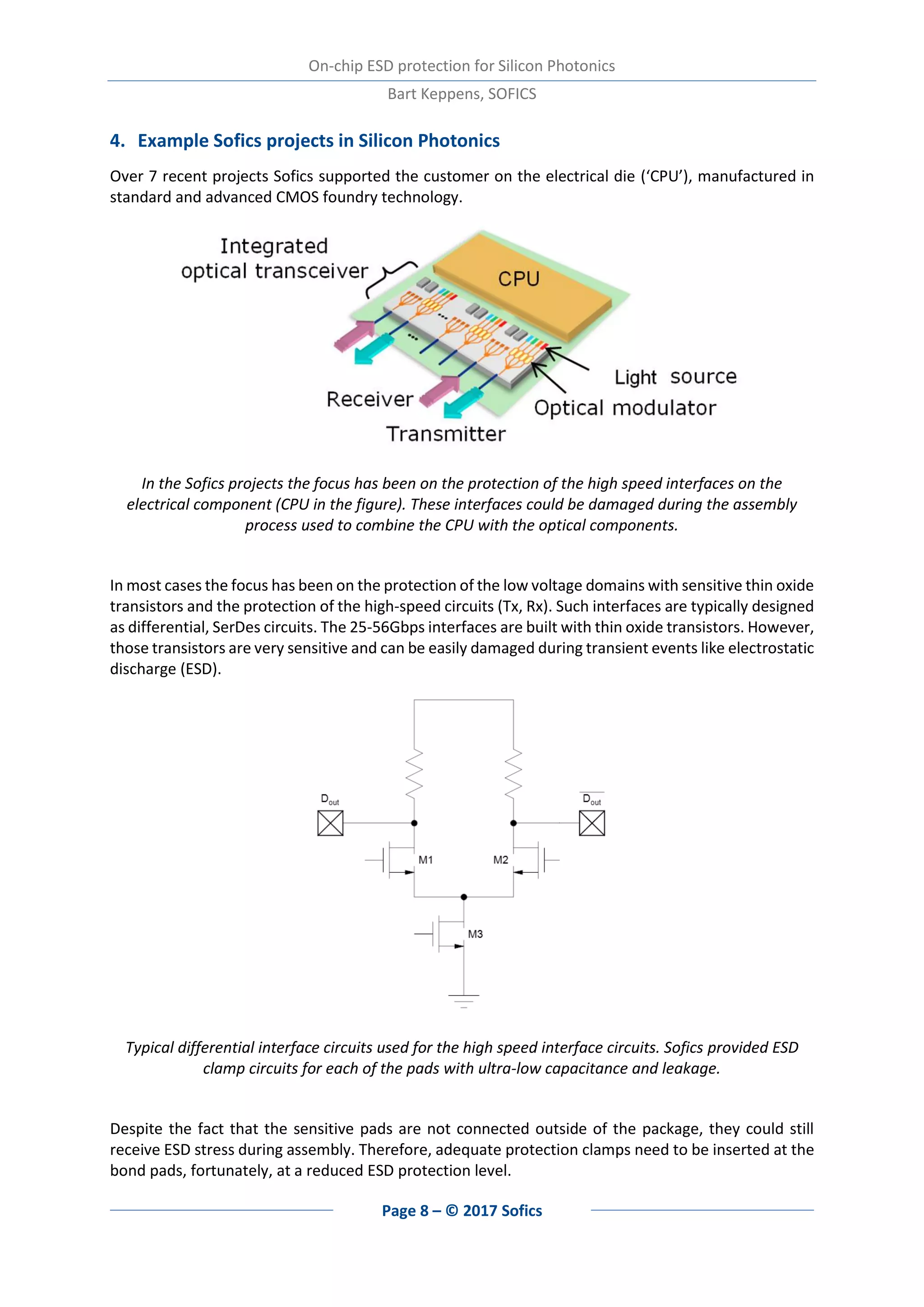 On-chip ESD protection for Silicon Photonics | PDF