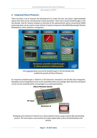 On-chip ESD protection for Silicon Photonics | PDF