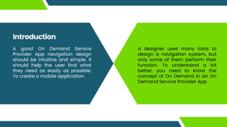 On Demand Service Provider App Development - 2024 | PPT