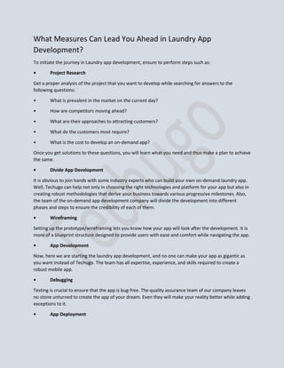 On-Demand Laundry App Development: Solution Specific for Your Business ...