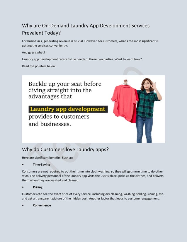 On-Demand Laundry App Development: Solution Specific for Your Business ...