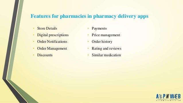 On-Demand Pharmacy Delivery App Development: Features & More | PPTX