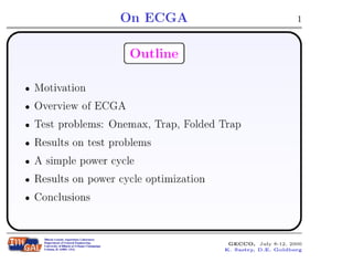 On Extended Compact Genetic Algorithm | PDF