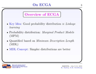 On Extended Compact Genetic Algorithm | PDF