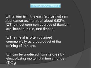 on-extraction-of-titanium 5.pptx