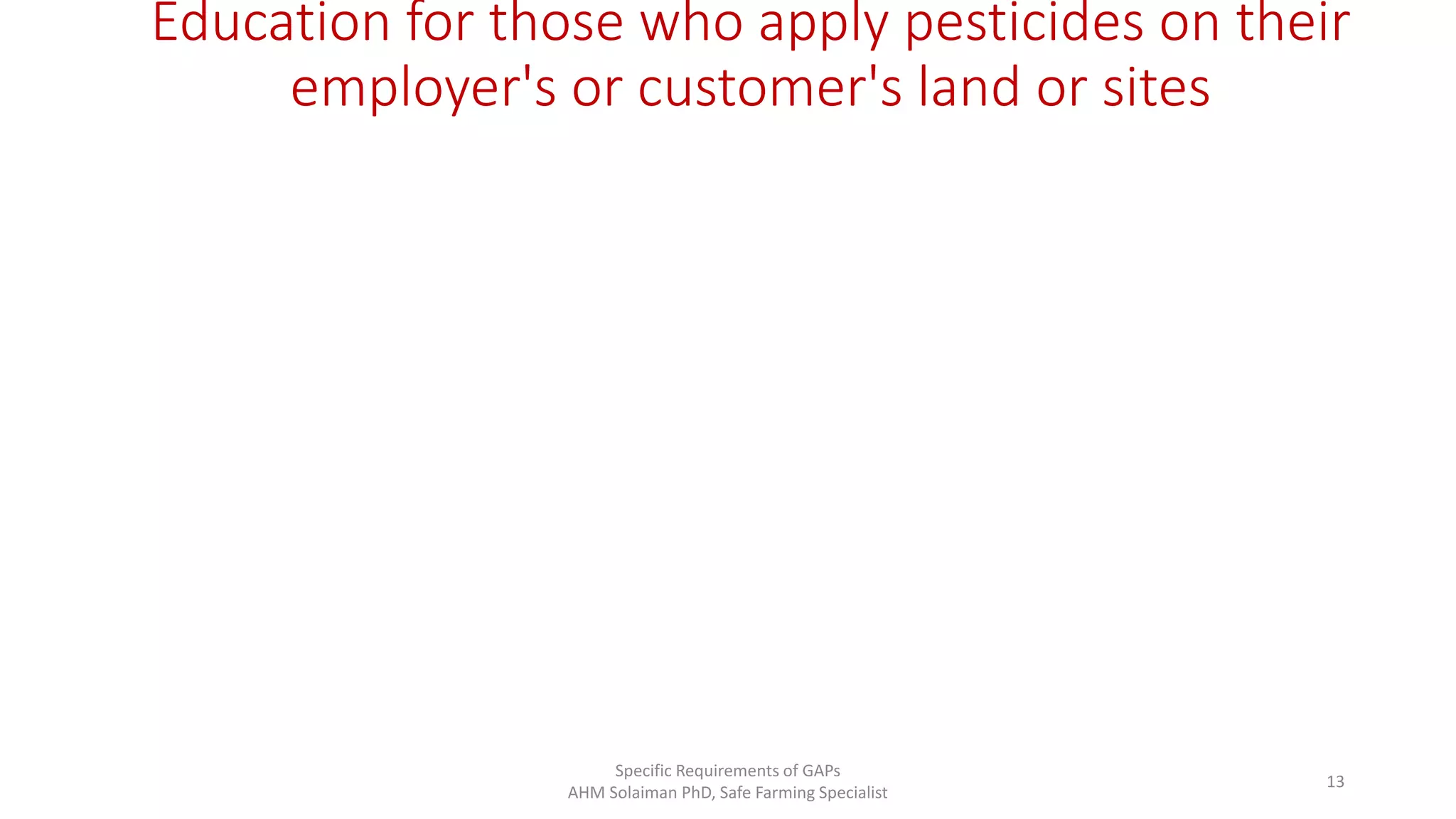 On farm food safety assurance systems | PPT