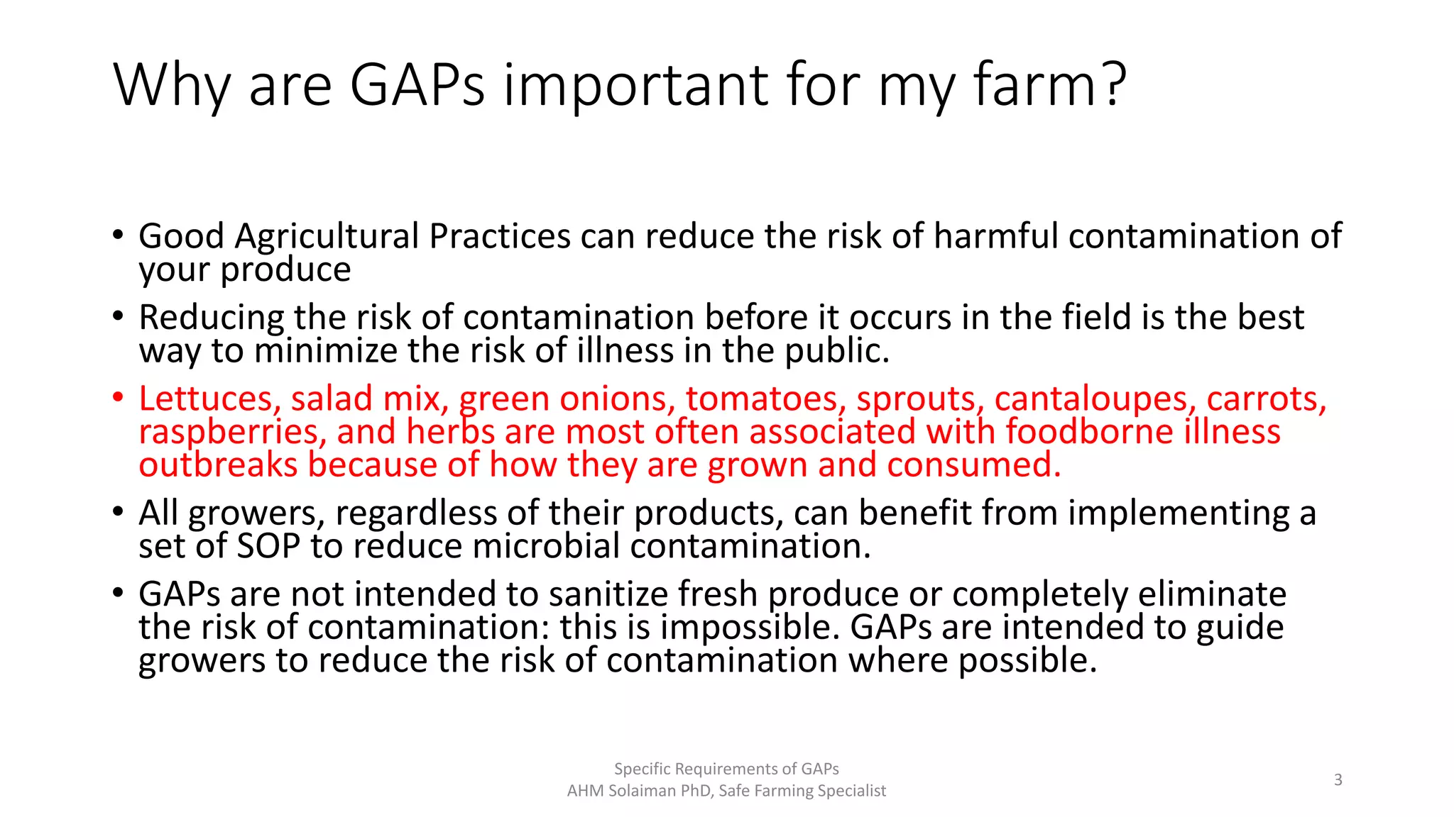 On farm food safety assurance systems | PPT