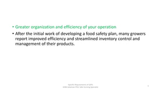 On farm food safety assurance systems | PPTX