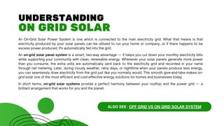 On-Grid Solar System — Everything You Need to Know | PDF