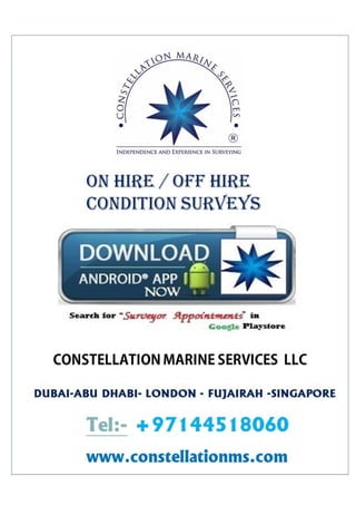 On hire and off-hire vessel condition surveys | PDF