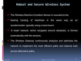 On line condition monitoring systems using wireless sensors and | PPT