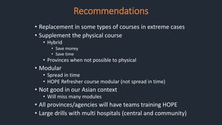 Overview of the virtual HOPE course | PPT | Free Download