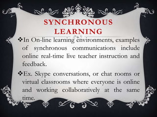 On line learning | PPT