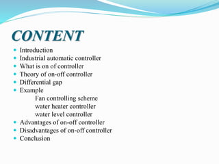 On off controller | PPTX