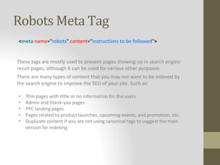 On page SEO Optimization & it's Techniques | PPTX | Web Design and HTML ...
