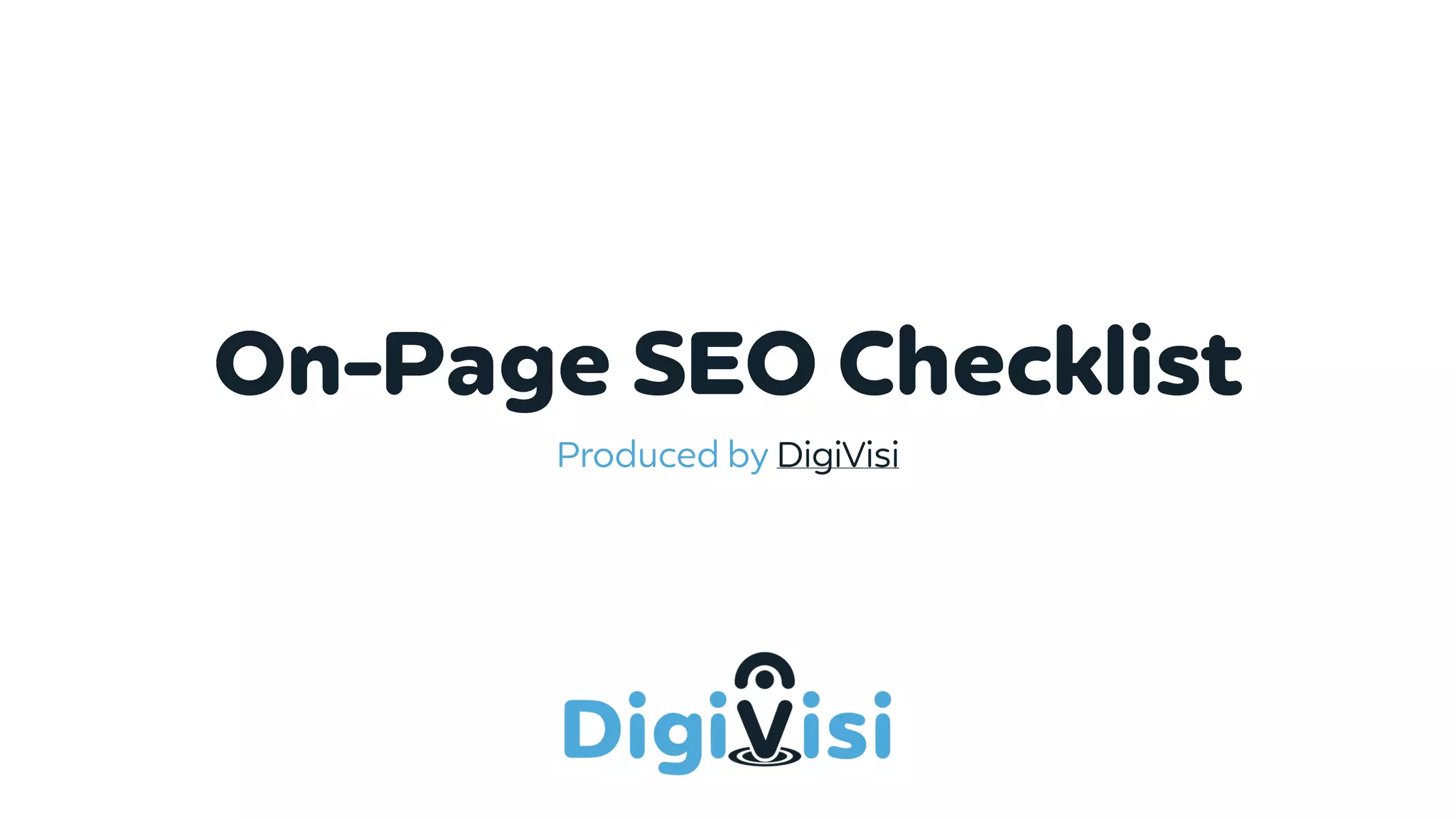 On-Page SEO Checklist | PDF | Web Development | Internet