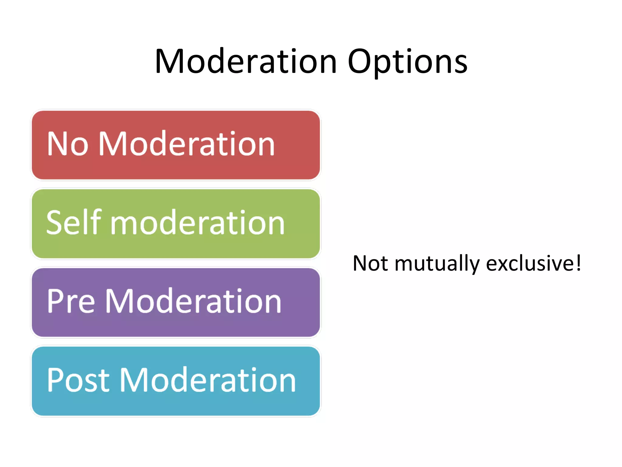 On Portal Community Moderation Options | PPT