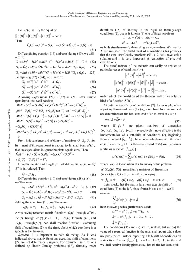 On Problem Of Parameters Identification Of Dynamic Object Pdf