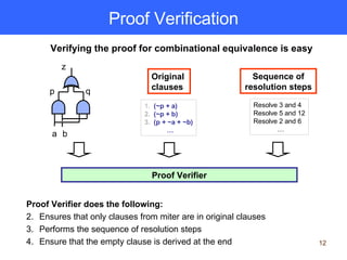 On Resolution Proofs for Combinational Equivalence | PPT