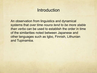On Similarities Between Japanese and Other Languages | PPT